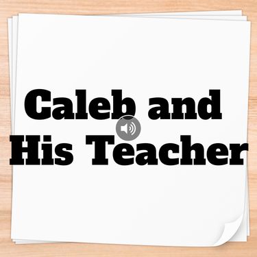 Book Creator | Caleb and His Teacher
