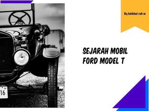 Book Creator | sejarah ford model t