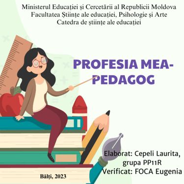Book Creator | Profesia mea - pedagog
