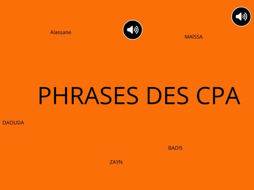 Book Creator | Phrases des CPA Ramon 2024 25