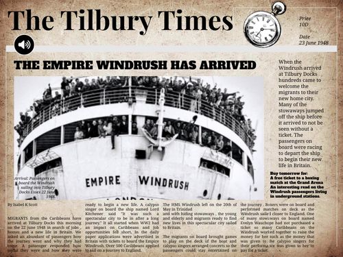 Book Creator | Windrush