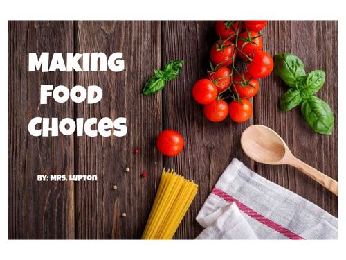 Book Creator | Making Food Choices