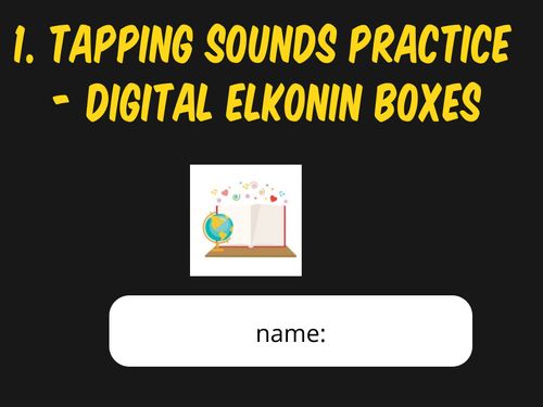 Book Creator | Tapping Sounds -Digital Elkonin Boxes