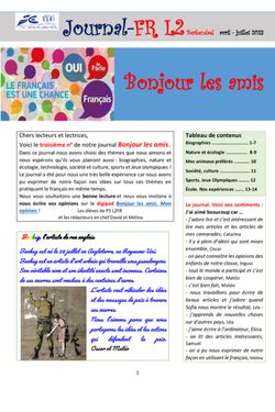 Book Creator | Bonjour les amis No 3