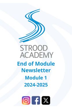 Book Creator | Strood Academy - End of Module Newsletter - Module 1