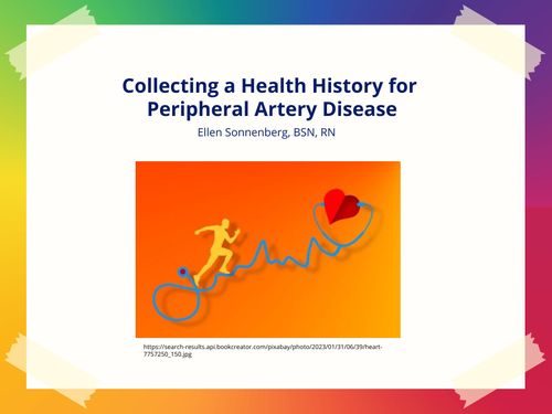 Book Creator | Collecting a Health History for Peripheral Artery Disease