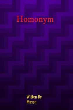Book Creator | Homonyms By Mason