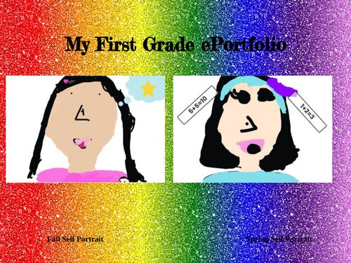 Book Creator | First grade portfolio template