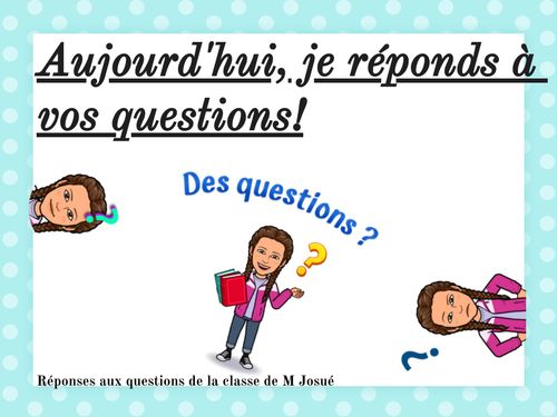 Book Creator | Je réponds aux questions de la classe de M Josué.