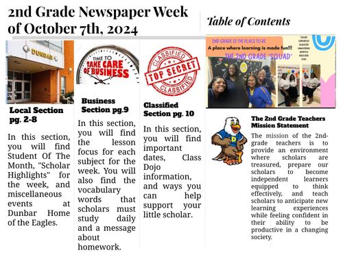 Book Creator | (copy) 2nd Grade Weekly Newspaper Week 9