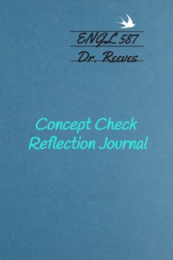 Book Creator | ENGL 587 Concept Check Reflection Journal