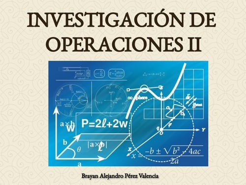Book Creator | INVESTIGACIÓN DE OPERACIONES II