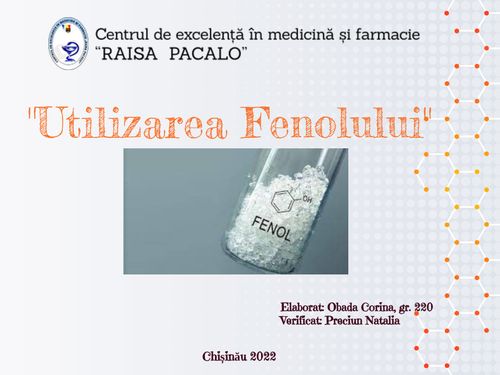 Book Creator | Utilizarea fenolului