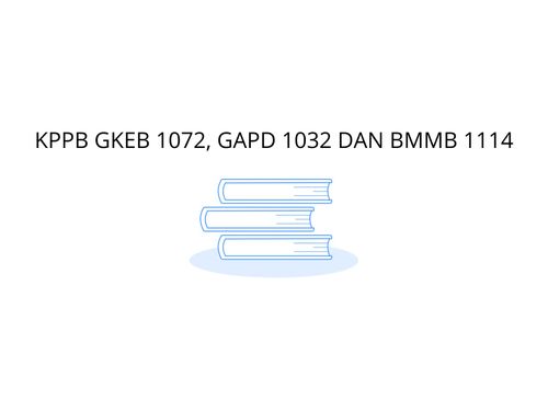 Book Creator | KPPB GKEB 1072, GAPD 1032 DAN BMMB 1114