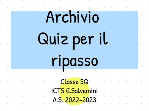 Book Creator | Quiz per il ripasso