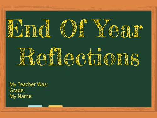 Book Creator | End of Year Reflections