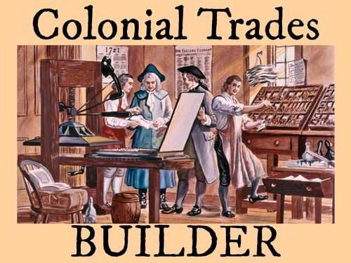 Book Creator | Gr 4 Builder Colonial Jobs