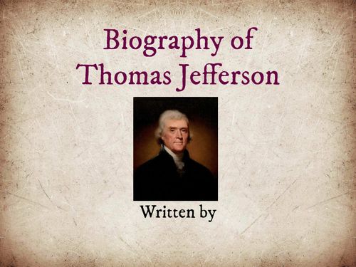 Book Creator | Gr 4 Thomas Jefferson Biography