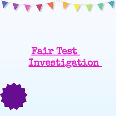Book Creator | Fair test Investigation