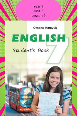 Book Creator | Year 7. Unit 2. Lesson 9.