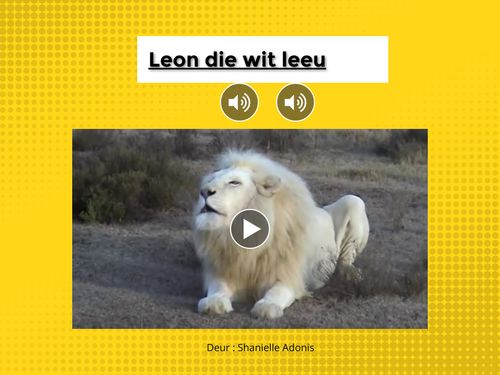 Book Creator | Leon die wit leeu