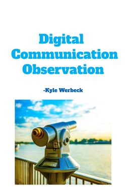 Book Creator | Digital communication observation