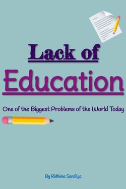 Book Creator | Lack of Education in the World!