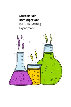 Book Creator | Science Fair : Melting Ice Experiment