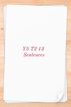 Book Creator | Y5 13 sentences revision