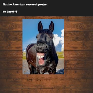 Book Creator | Native American Research Project