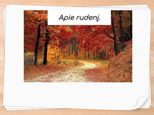 Book Creator | Apie rudeni