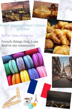 Book Creator | French Scavenger Hunt. School project to promote the ...