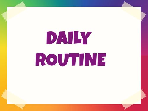 Book Creator - Daily routine