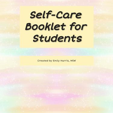 Book Creator | Self-Care Booklet for Students