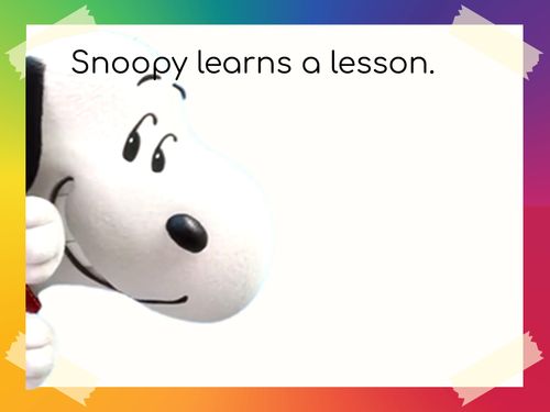 Book Creator | Snoopy learns a lesson