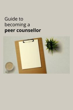 Book Creator | Guide to becoming a peer counsellor