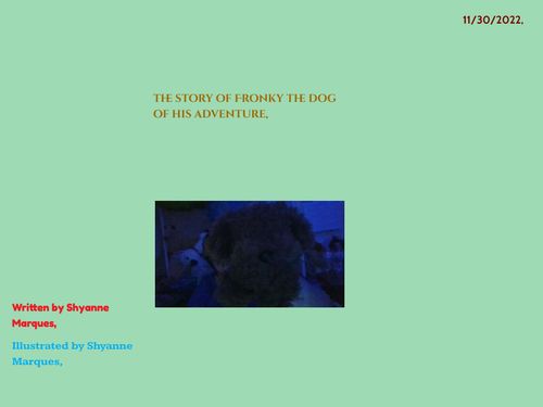 Book Creator | Fronky the dog