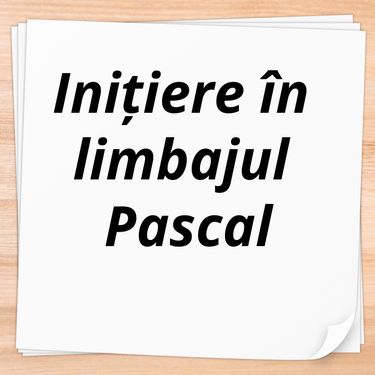 Book Creator | Initiere in Pascal