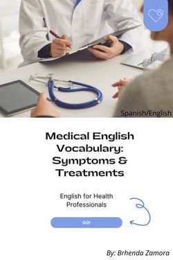 Book Creator | Basic Medical English Vocabulary: Symptoms and Treatments