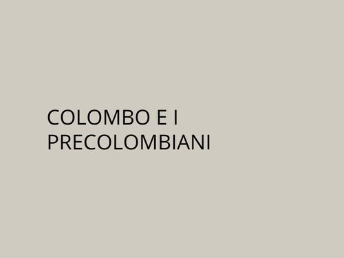 Book Creator | COLOMBO E I PRECOLOMBIANI