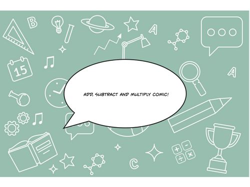 Book Creator | Math comic