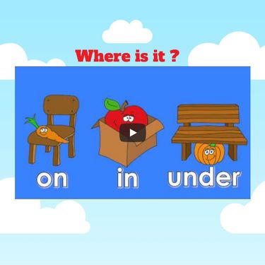 Book Creator | Prepositions on, in, under