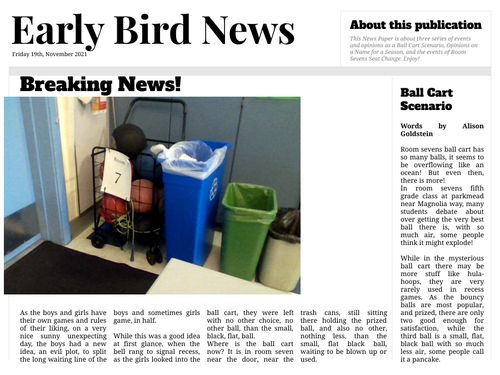 Book Creator | Alison's Newspaper