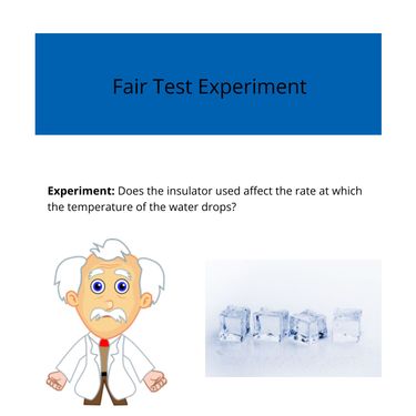 Book Creator | Fair Test Experiment