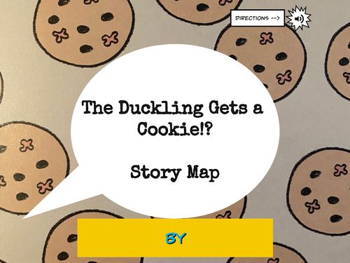 Book Creator | The Duckling gets a cookie?! Story Map Template