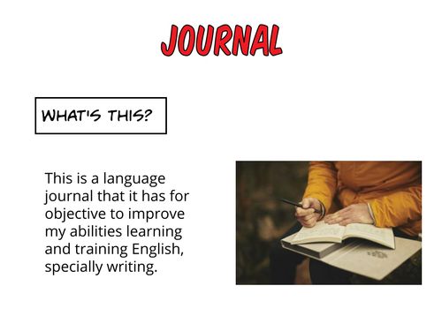 Book Creator | Language Journal