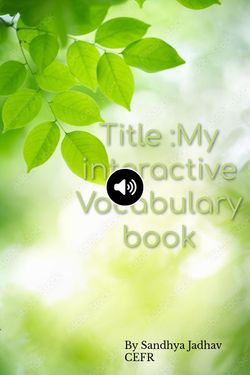 Book Creator | VOCABULARY