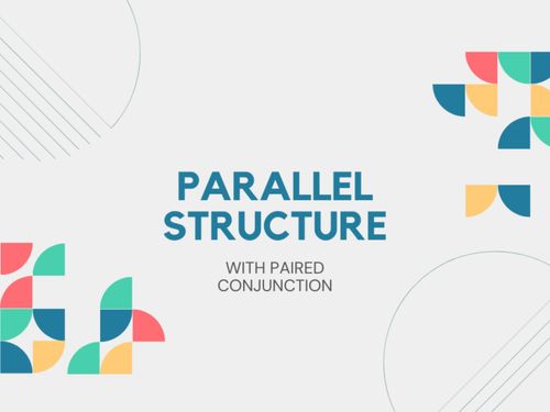 Book Creator | Parallel Structure With Paired Conjunction