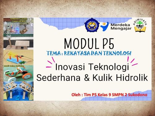 Book Creator | MODUL P5 KELAS 9 REKAYASA & TEKNOLOGI