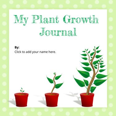 Book Creator | My Plant Growth Journal